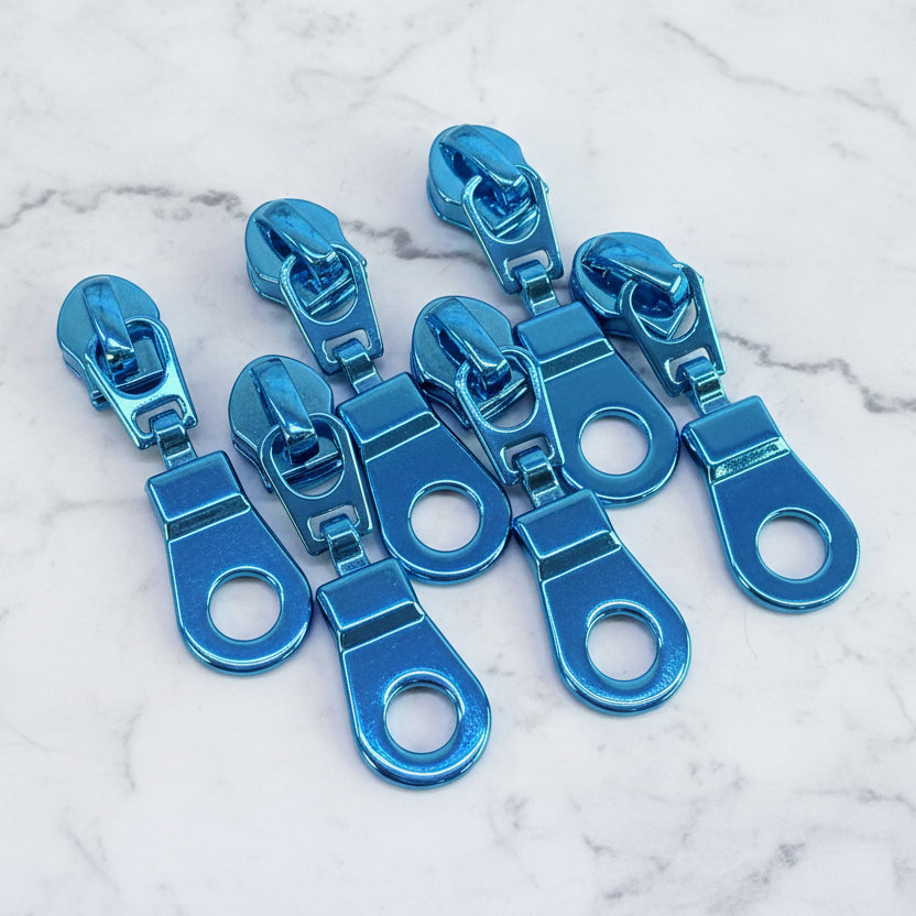 Sapphire Donut Zipper Pull - 6 pack – Troll Brothers Quilt Designs