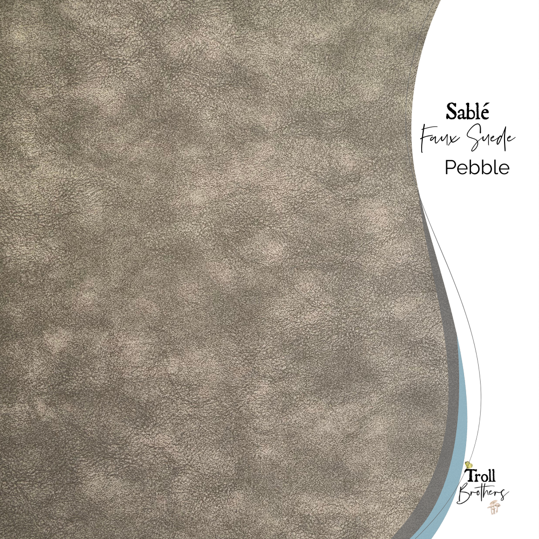 Sablé Faux Suede Pebble - SOLD PER ROLL – Troll Brothers Quilt Designs