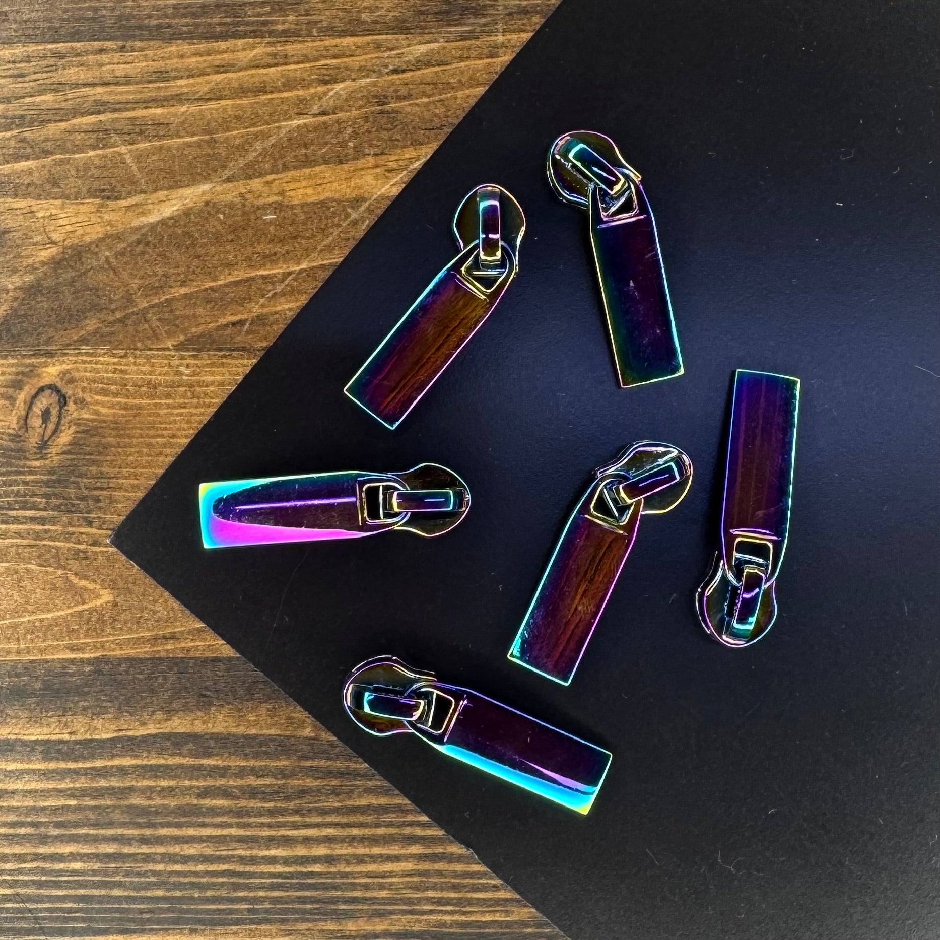 Rectangle Zipper Pull - Iridescent 6 pack – Troll Brothers Quilt Designs
