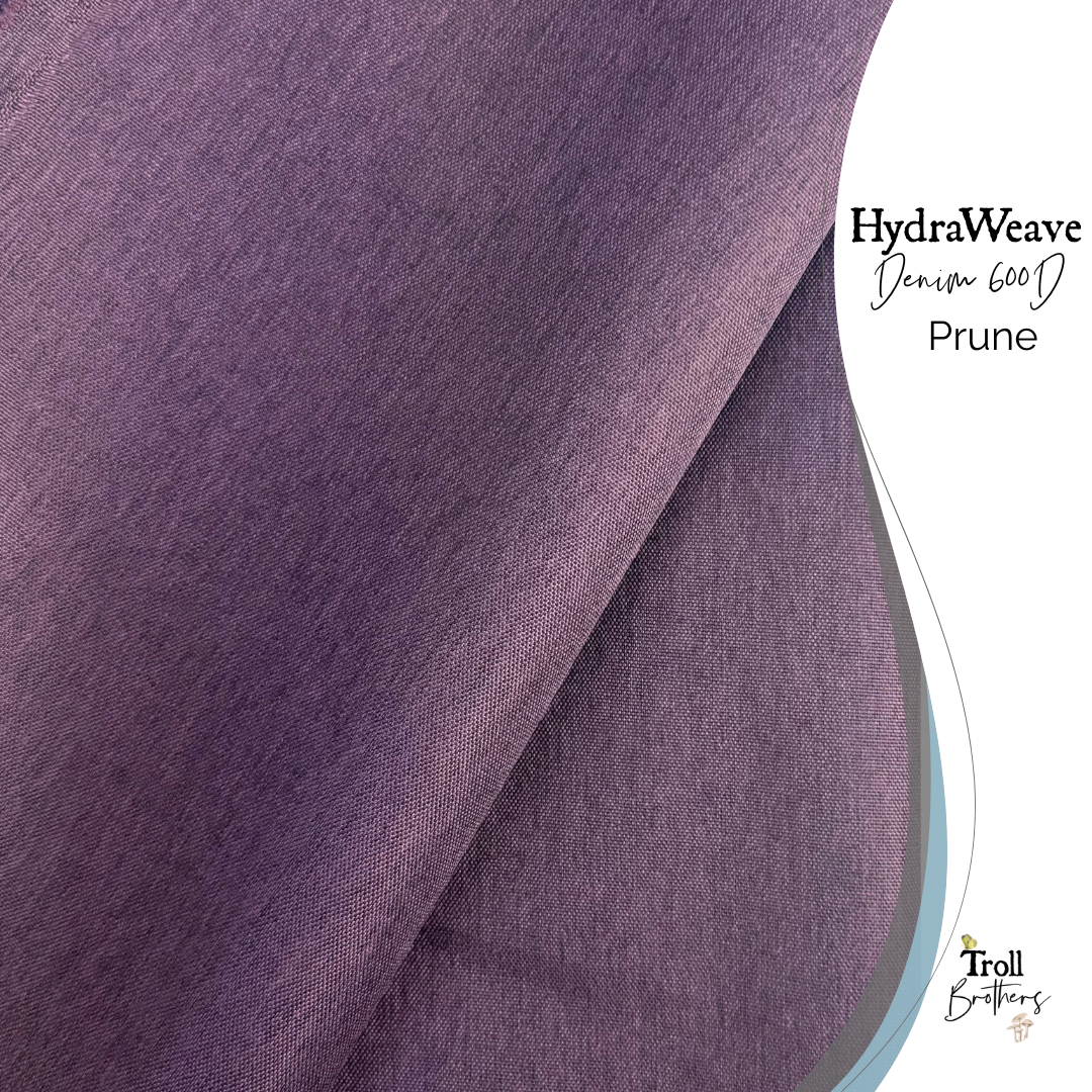 HydraWeave Denim 600D Prune - 1 yard pack – Troll Brothers Quilt Designs
