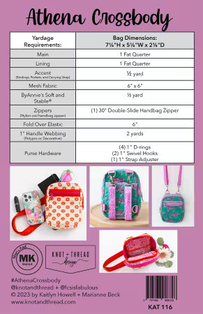 Athena Crossbody Pattern – Troll Brothers Quilt Designs